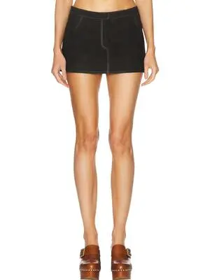 SIEDRES For Suede Mini Skirt - Dark Brown