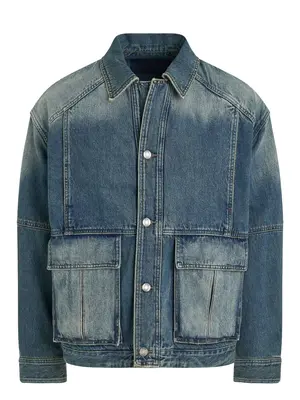 JUUN.J Panelled Denim Jacket - Blue