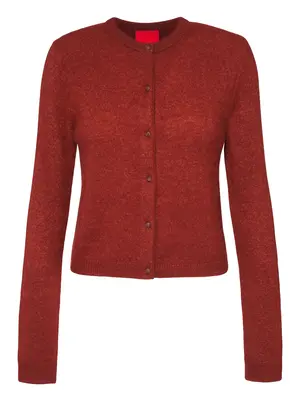 Cashmere In Love Faye Cardigan - Red