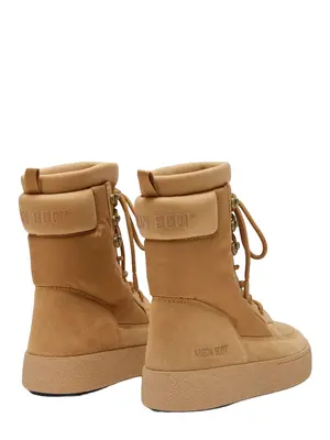 Moon Boot Ltrack Padded Combat Boots - Brown