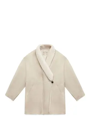 Isabel Marant Elanore Shearling Jacket - Neutrals