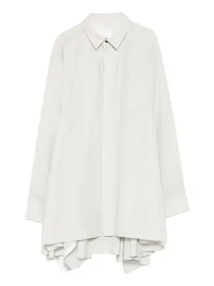 Sacai Shirt Mini Dress - Neutrals