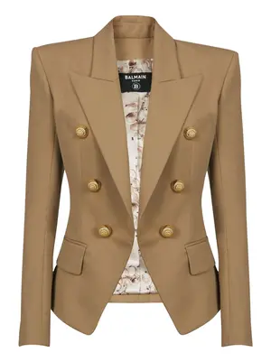 Balmain Buttoned Double-breasted Blazer - Neutrals