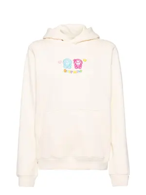 A BATHING APE Baby Milo® Store Logo-embroidered Hoodie - Neutrals