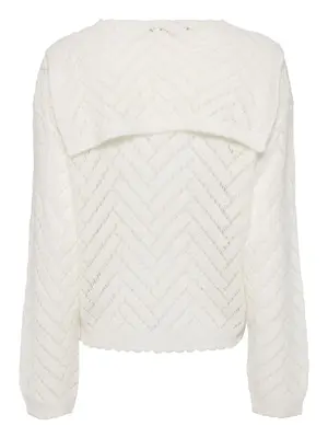 B+AB Long-sleeved Cardigan - White