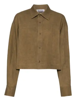 IZZUE Izzue Pleated Cropped Jacket