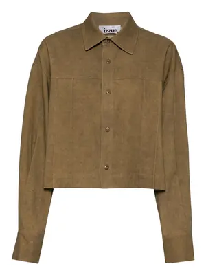 IZZUE Izzue Pleated Cropped Jacket