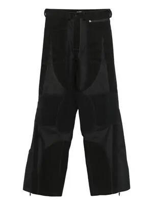 MUGLER Panelled Cargo Pants - Black