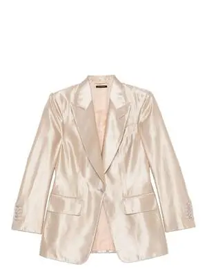 TOM FORD Bianca Metallic Corduroy Blazer
