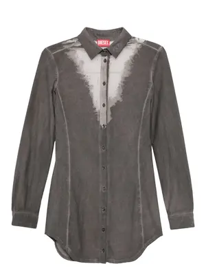 DIESEL® Shirt Mini Dress - Grey