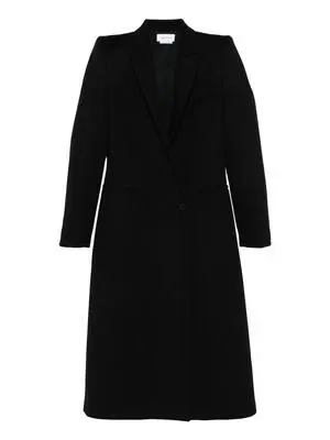 Alexander McQueen Stacked Shoulder Tailored Coat - Black