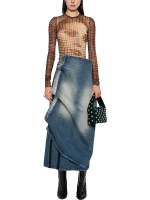 Y/project Denim Midi Skirt - Blue