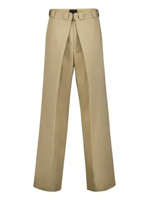 Givenchy Pleated Wide-leg Trousers - Neutrals