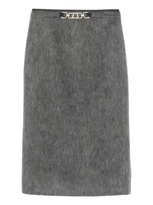 MONCLER Moncler Brushed-Effect Midi Skirt