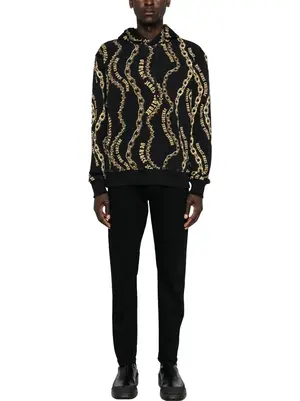 Versace Chain Couture Hoodie - Black