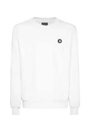BILLIONAIRE Logo-plaque Sweatshirt - White