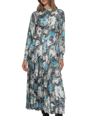 TORY BURCH Tory Burch Printed Pleated Midi Dress