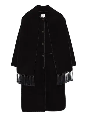 TOTÊME TOTEME Embroidered Scarf Coat
