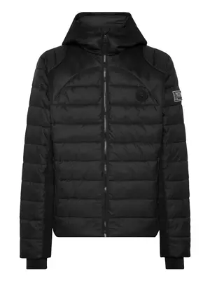 PLEIN SPORT Hooded Puffer Jacket - Black