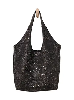 CHRISTIANSEN Studded Tote Bag Black