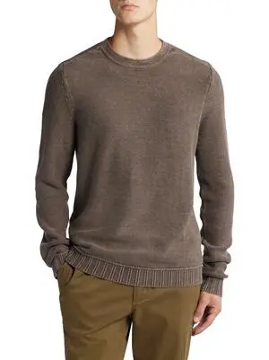 Treasure & Bond Treasure & Bond Reverse Jersey Roll Neck Sweater Brown Mulch