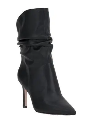 Jessica Simpson Elisti Pointed Toe Slouch Bootie - Black Leather