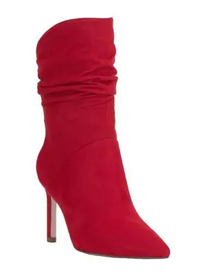 Jessica Simpson Jessica Simpson Elisti Pointed Toe Slouch Bootie Red Muse