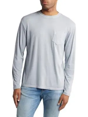 Johnnie-o Brennan 2.0 Long Sleeve Pocket T-shirt - Steel