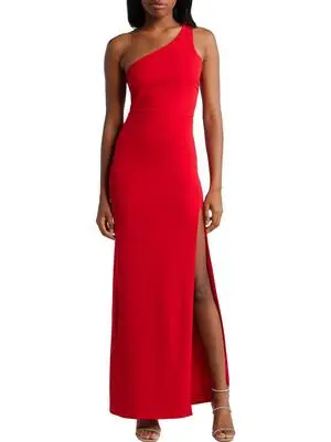 LULUS Lulus Idyllic Impression One-Shoulder Gown