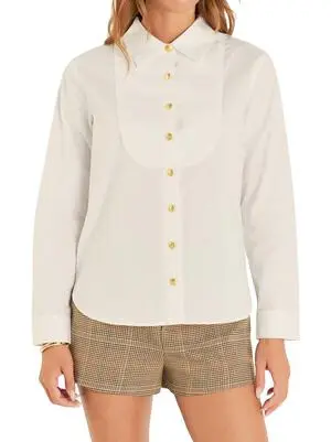 ENGLISH FACTORY English Factory Bib Collar Cotton Shirt