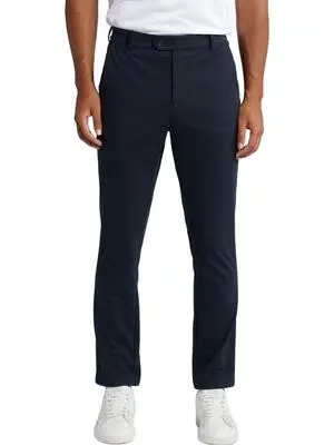 Mizzen+main Upton Flat Front Chinos - Black Solid