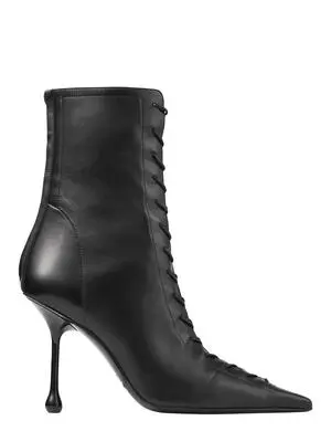 JIMMY CHOO Scarlett 95 Leather Boots - Black