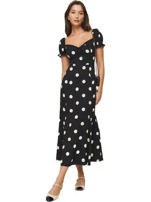 REFORMATION Reformation Shyla Midi Dress Black