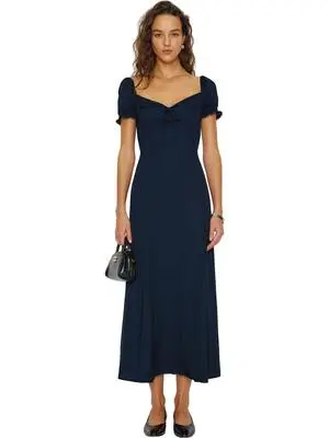 REFORMATION Reformation Shyla Midi Dress Navy