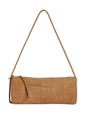REFORMATION Simona Cylinder Shoulder Bag - Brown