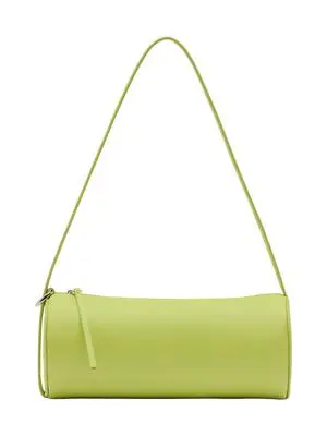 REFORMATION Reformation Simona Cylinder Shoulder Bag Chartreuse Leather