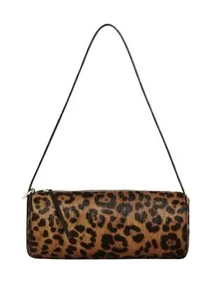 REFORMATION Reformation Simona Cylinder Shoulder Bag Leopard Haircalf