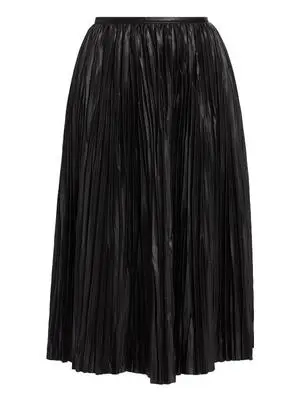 Proenza Schouler White Label Rosalyn Faux Leather Midi-skirt - Black