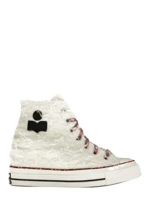 CONVERSE Chuck 70 Internal Wedge Hi Sneakers - Vanilla White/black/red