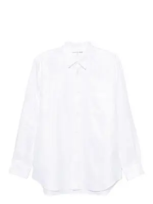 Comme Des Garçons Patterned-jacquard Shirt - White