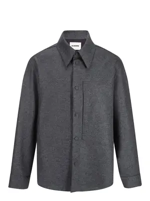 JIL SANDER Wool Shirt - Grey