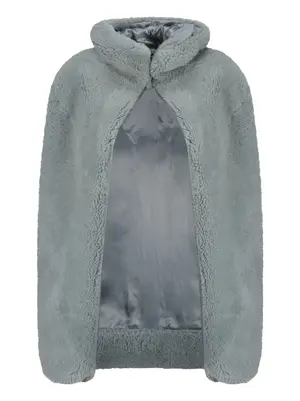 Rick Owens Shearling Cape - Blue