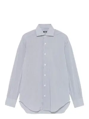 BARBA NAPOLI Striped Shirt - Blue