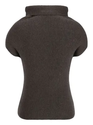 Rick Owens Sl Crater Knitted Top - Brown