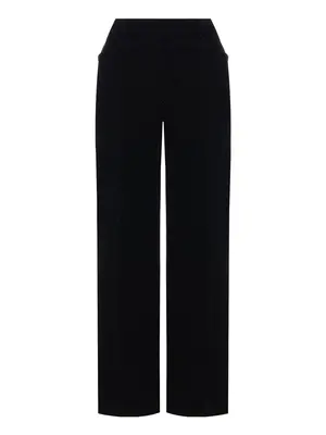 TOM FORD Velvet Bootcut Trousers - Black