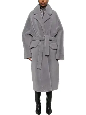 MANOKHI Myah Shearling Coat - Grey