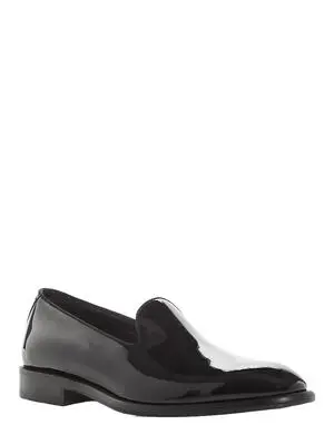 BOSS Derrek Patent Slip On Loafers - Black