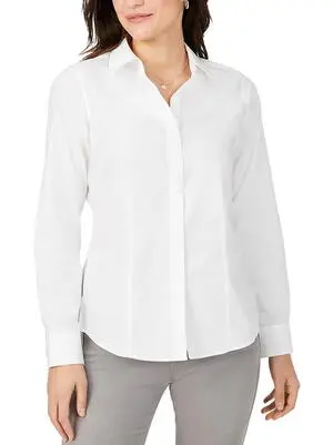 Foxcroft Dianna Cotton Non-iron Shirt - White