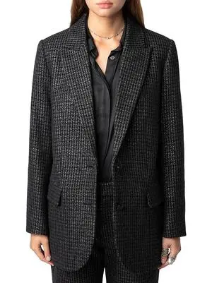 Zadig&Voltaire Viva Car Shimmer Blazer - Noir