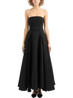 Emporio Armani Strapless Gown - Black